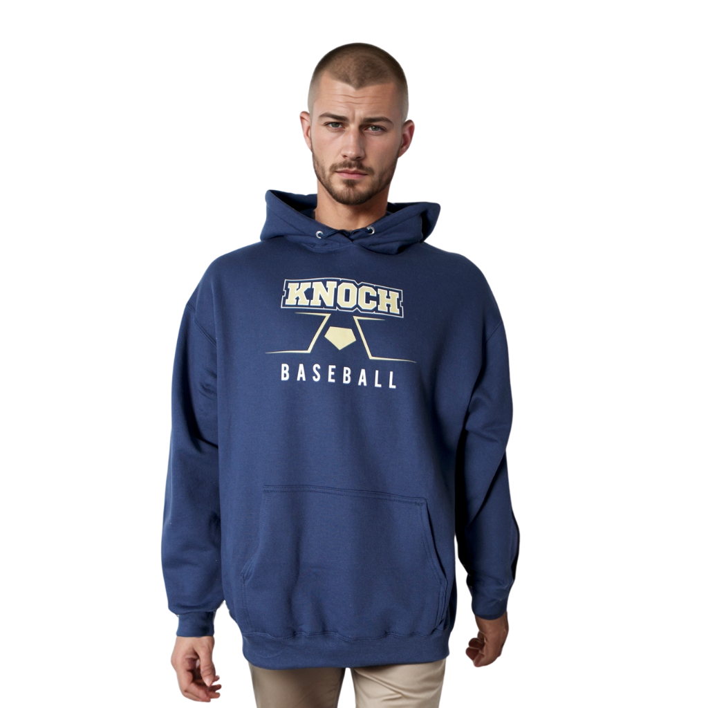 Navy Baseball Plate Hoodie – Omega Sportswear